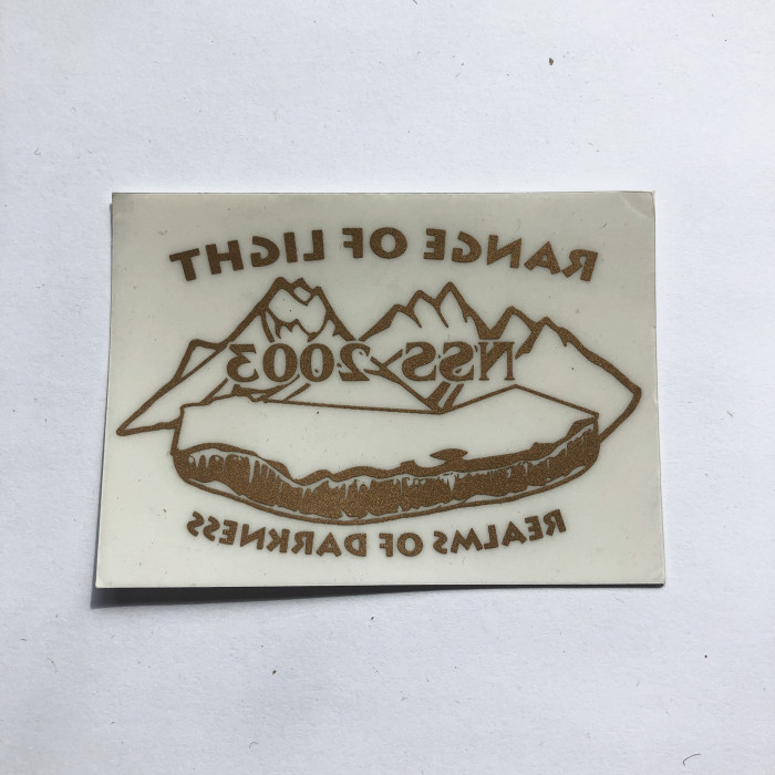 2003 NSS Convention California Window Sticker