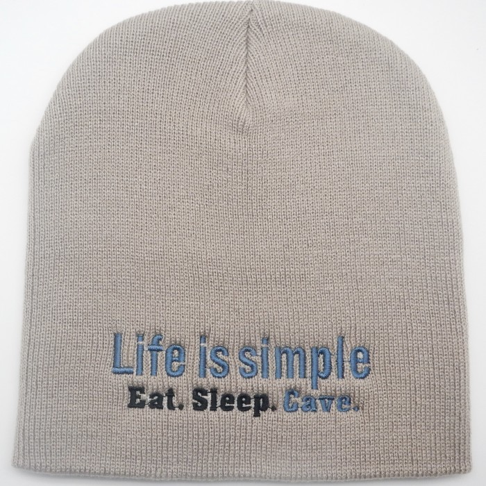 Life Is Simple Eat. Sleep. Cave Cap